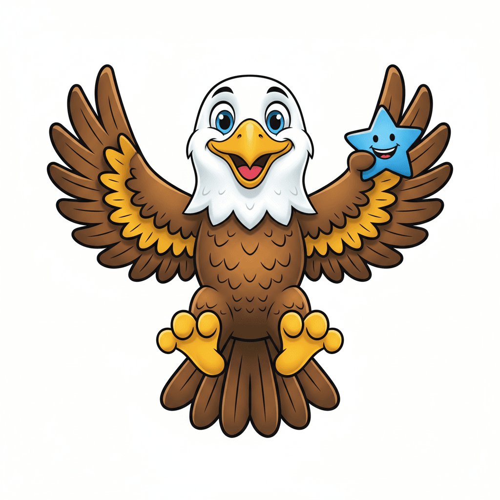 how to draw a bald eagle - Fun at-home activities for Kids.