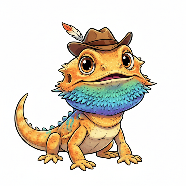 how to draw a bearded dragon - Fun at-home activities for Kids.
