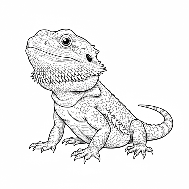 how to draw a bearded dragon - Fun at-home activities for Kids.