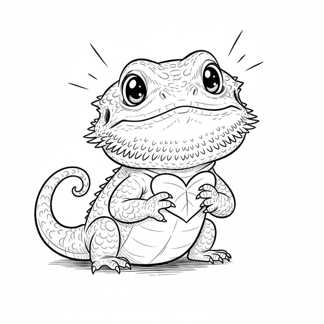 how to draw a bearded dragon - Fun at-home activities for Kids.