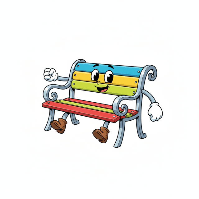 how to draw a bench - Fun at-home activities for Kids.