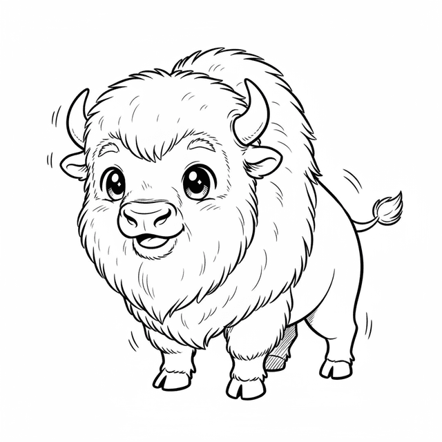 how to draw a bison - Fun at-home activities for Kids.