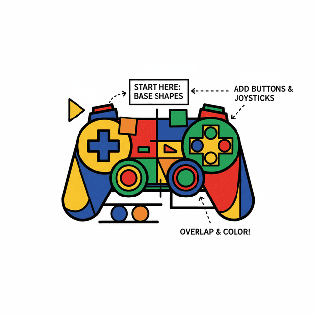 how to draw a controller - Fun at-home activities for Kids.