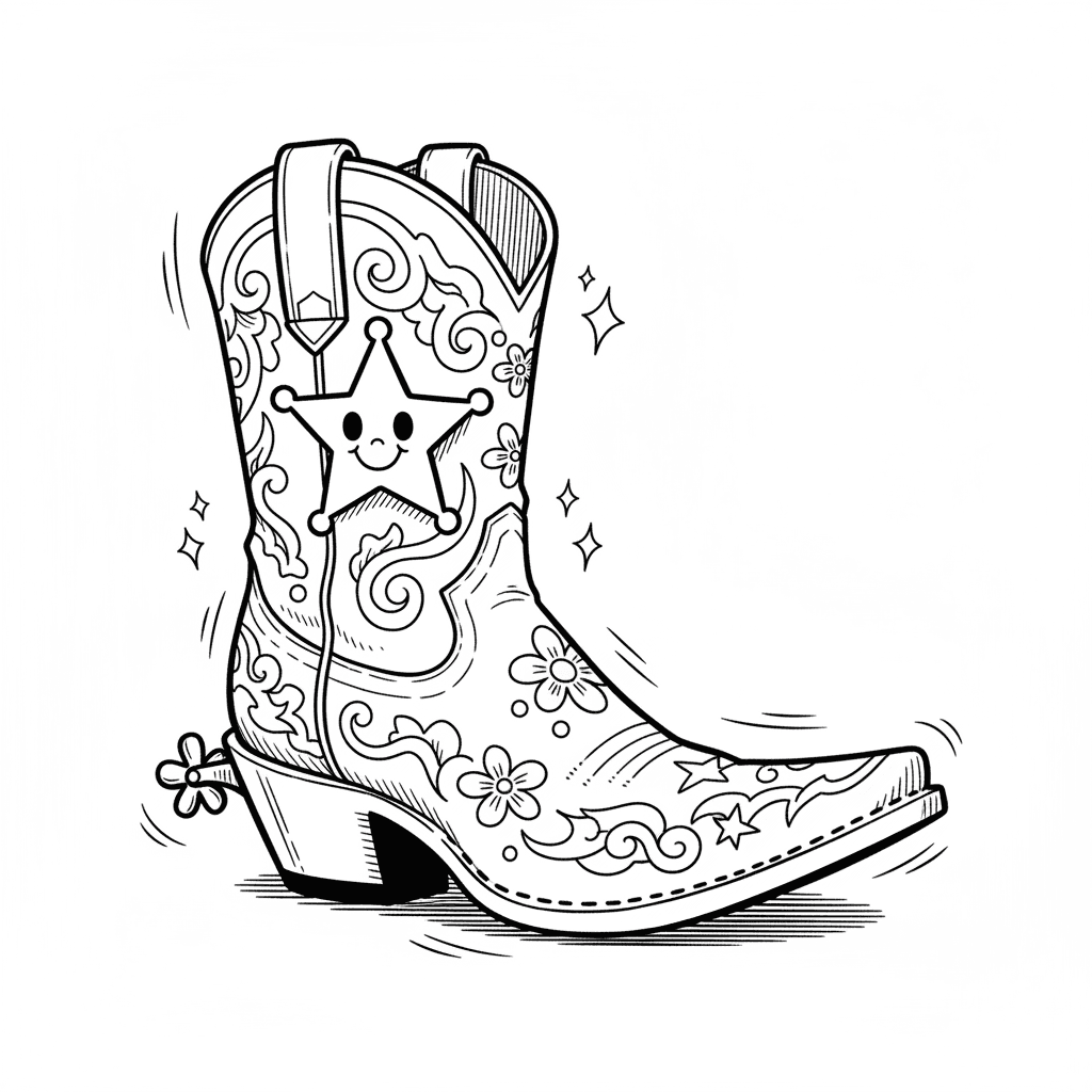 cowboy boot drawing tutorial