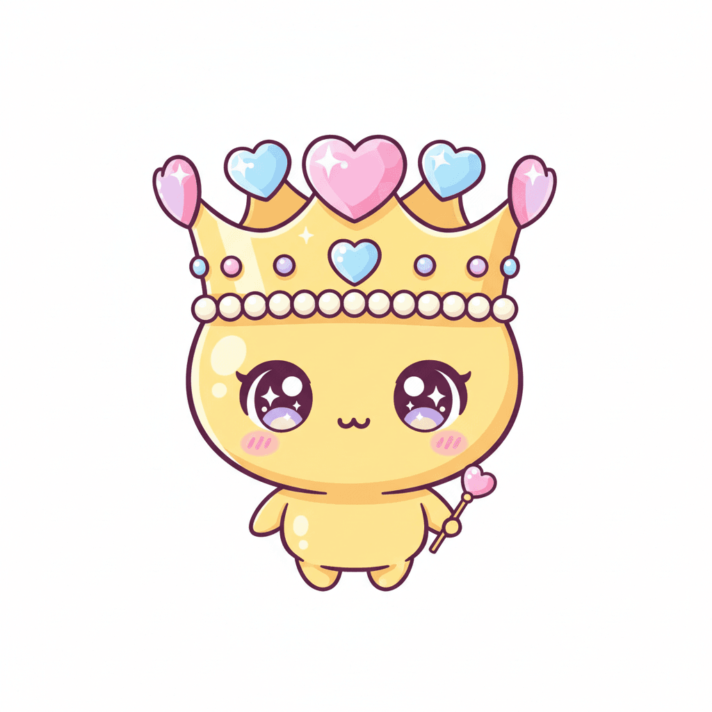 crown drawing cute