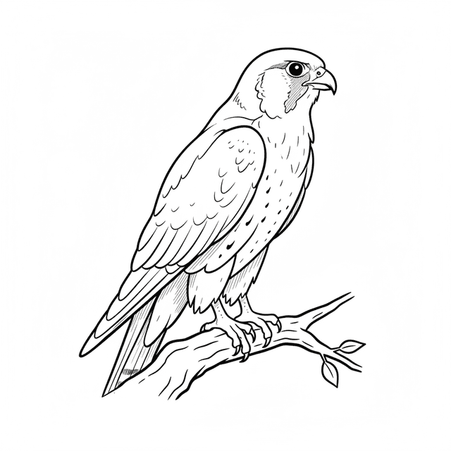 how to draw a falcon - Fun at-home activities for Kids.