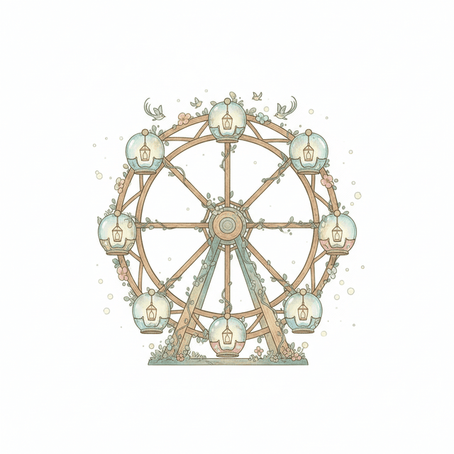 how to draw a ferris wheel - Fun at-home activities for Kids.