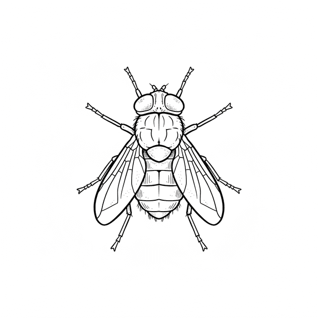 how to draw a fly - Fun at-home activities for Kids.