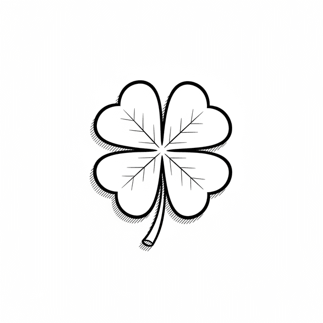 how to draw a 4 leaf clover - Fun at-home activities for Kids.