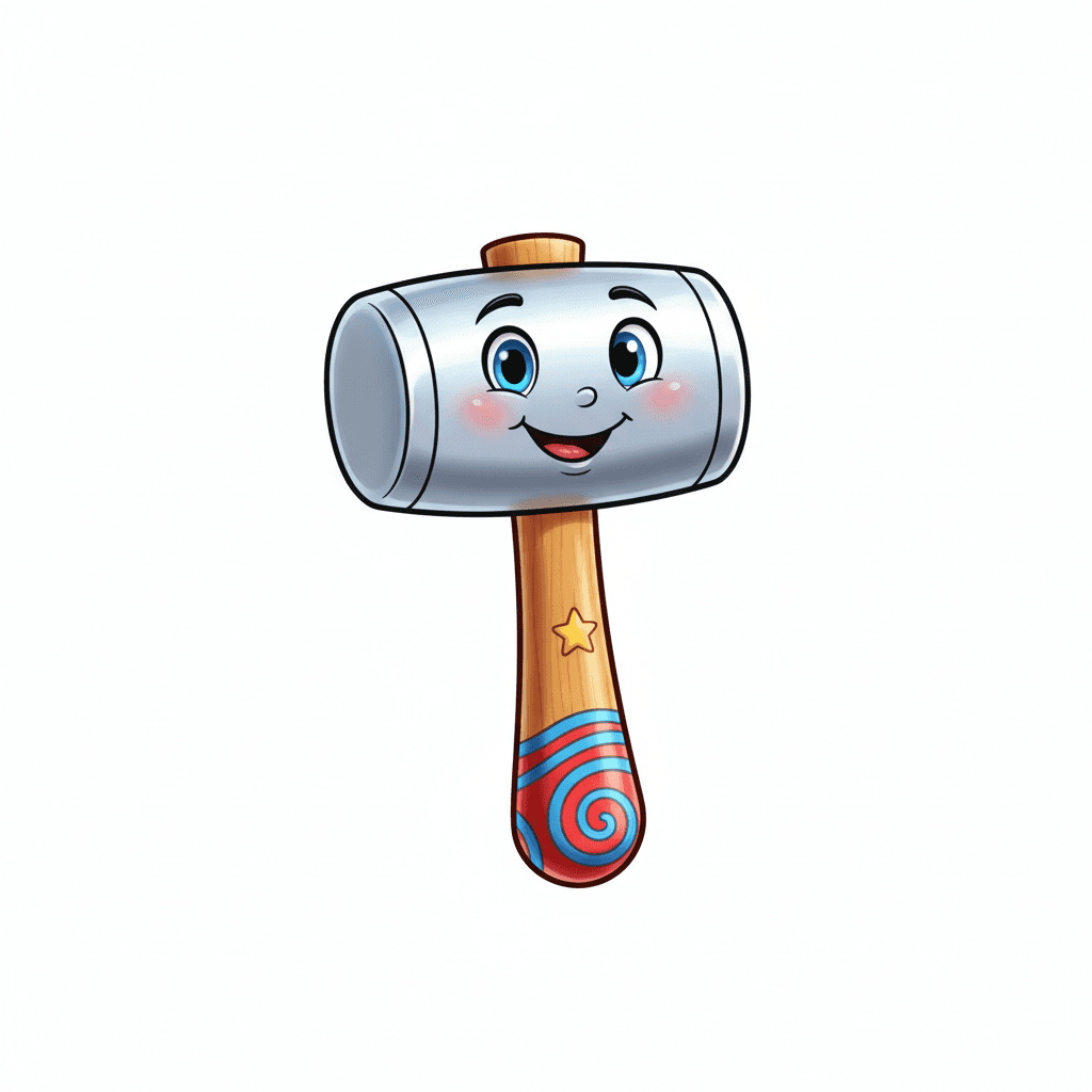 how to draw a hammer - Fun at-home activities for Kids.