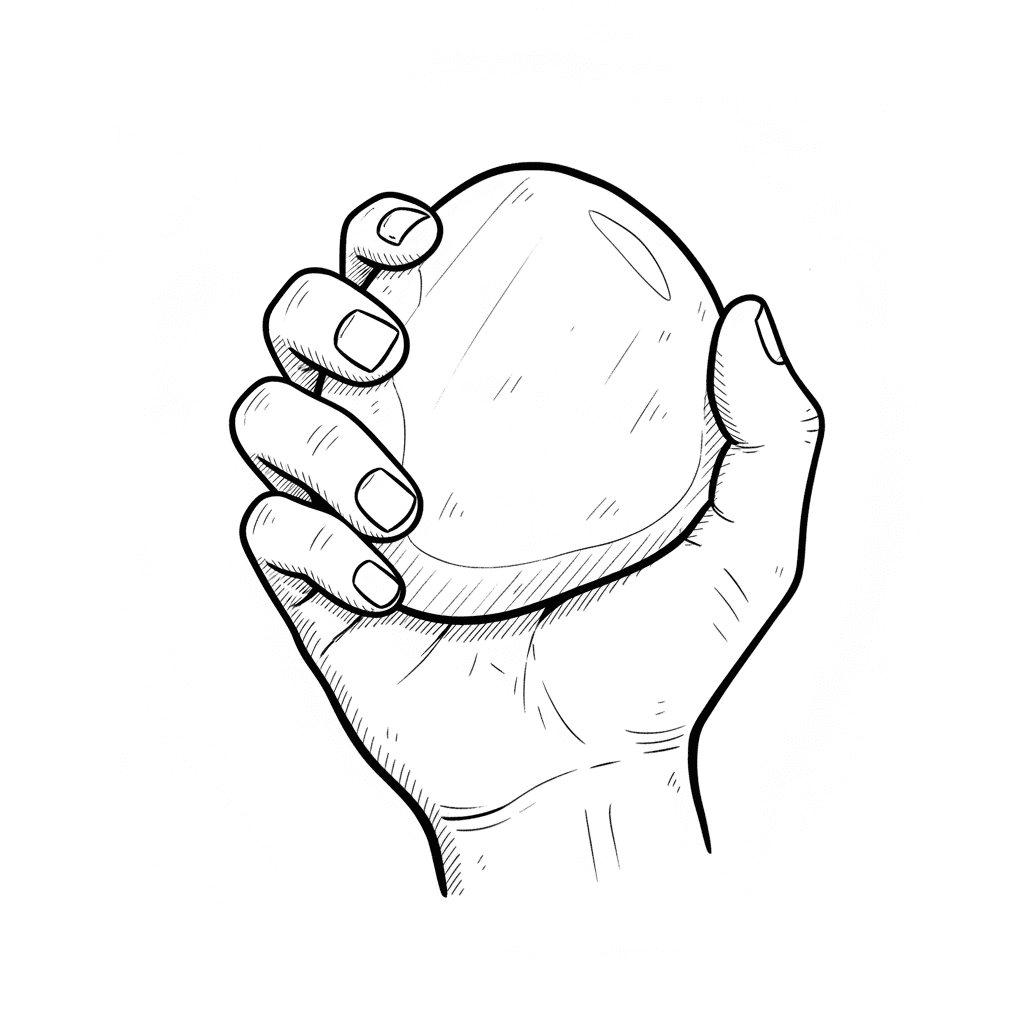 drawing hands holding things