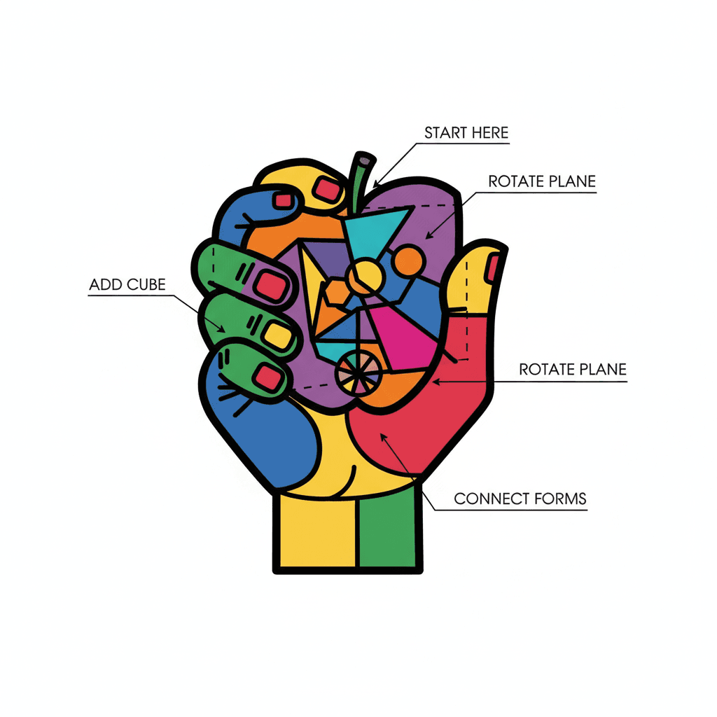 how to draw hands holding an object