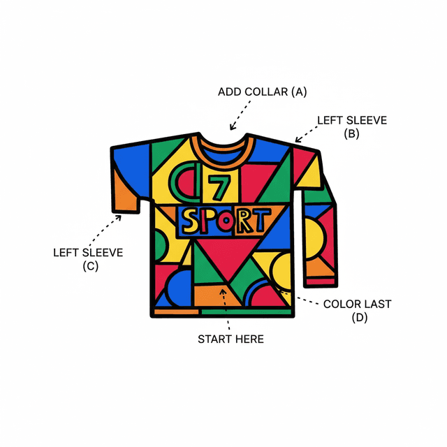 how to draw a jersey - Fun at-home activities for Kids.