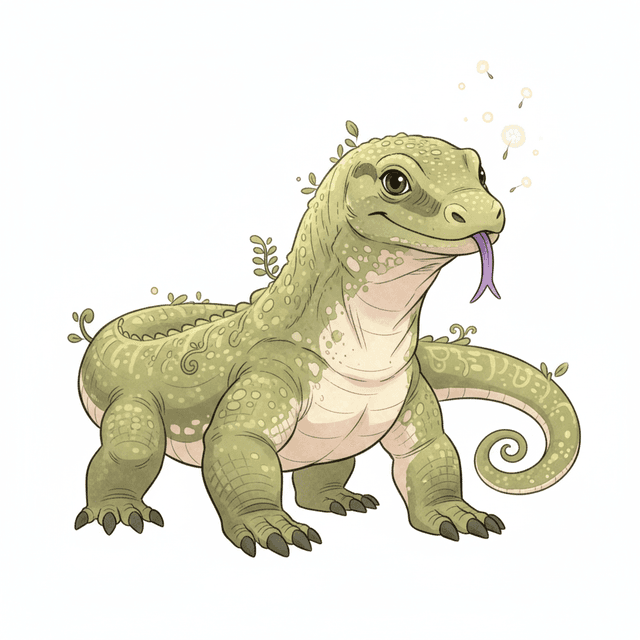 how to draw a komodo dragon - Fun at-home activities for Kids.