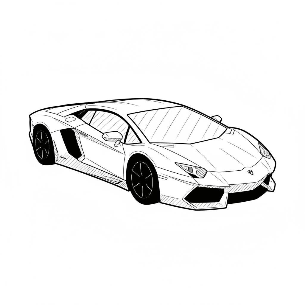 draw on lamborghini
