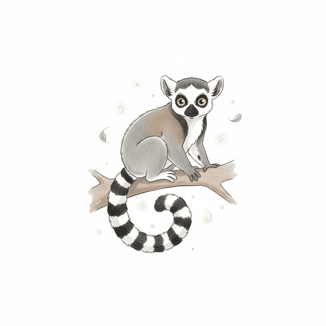 how to draw a lemur - Fun at-home activities for Kids.