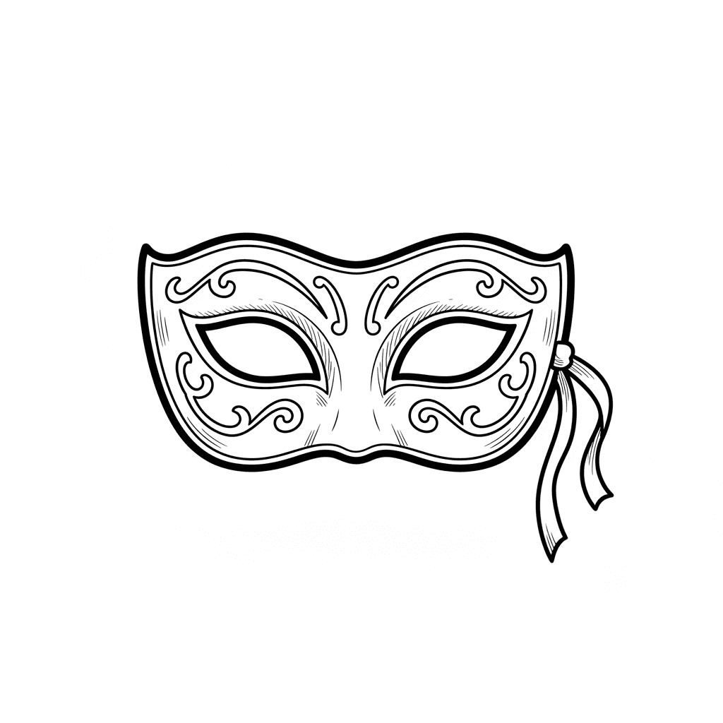 mascara drawing face