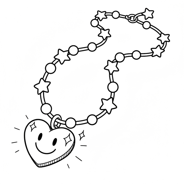 how to draw a necklace - Fun at-home activities for Kids.