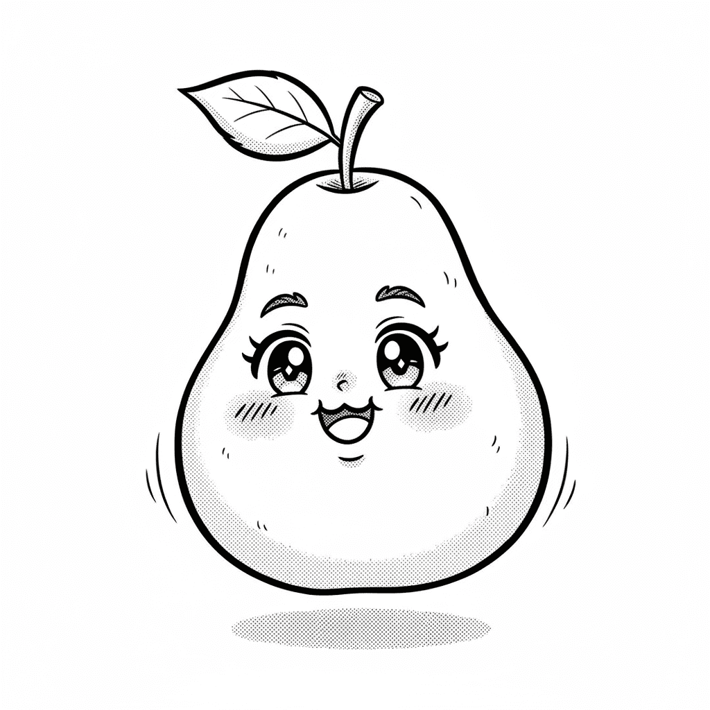 animated pear drawing