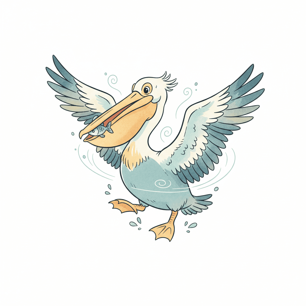 how to draw a pelican - Fun at-home activities for Kids.