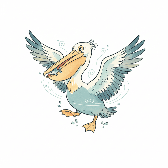 how to draw a pelican - Fun at-home activities for Kids.