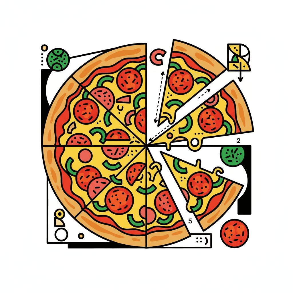 pizza slice drawing easy