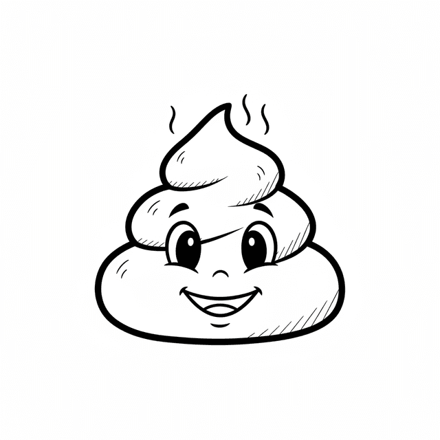how to draw a poop emoji - Fun at-home activities for Kids.