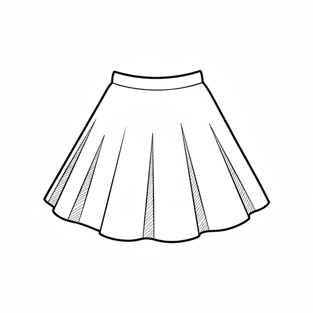 how to draw a skirt - Fun at-home activities for Kids.