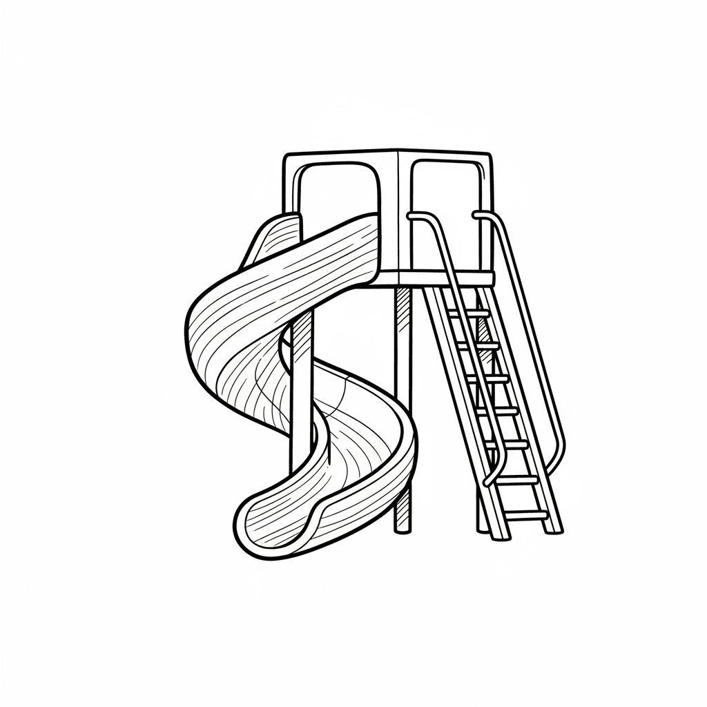 slide drawing step by step