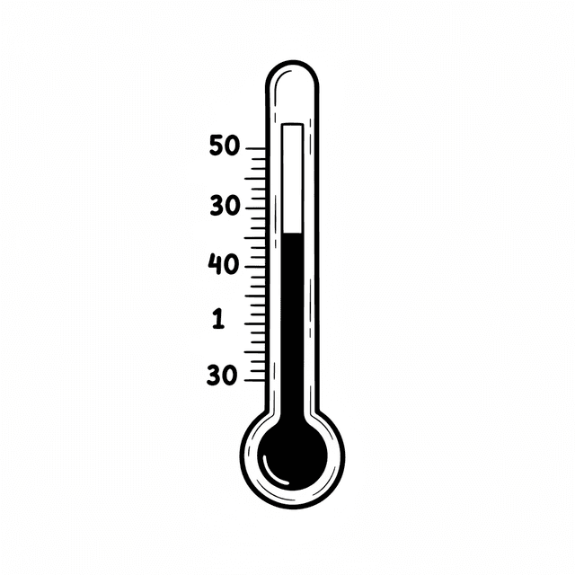 how to draw a thermometer - Fun at-home activities for Kids.