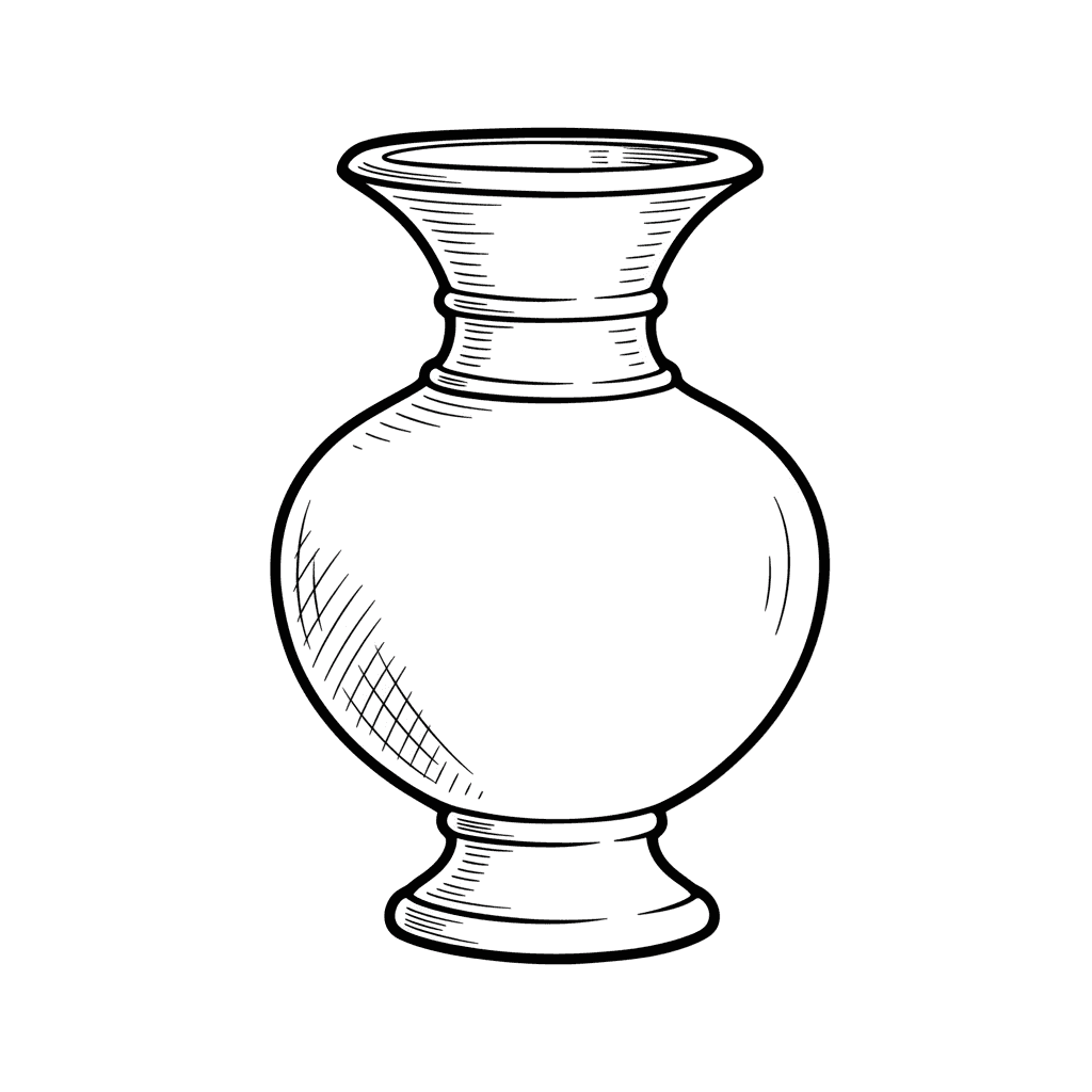 vase design drawing