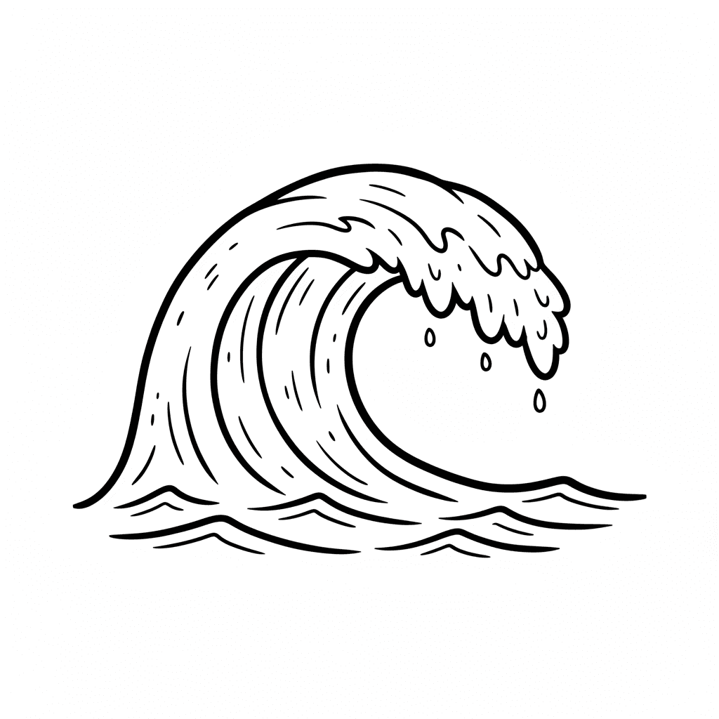 how to draw a basic wave