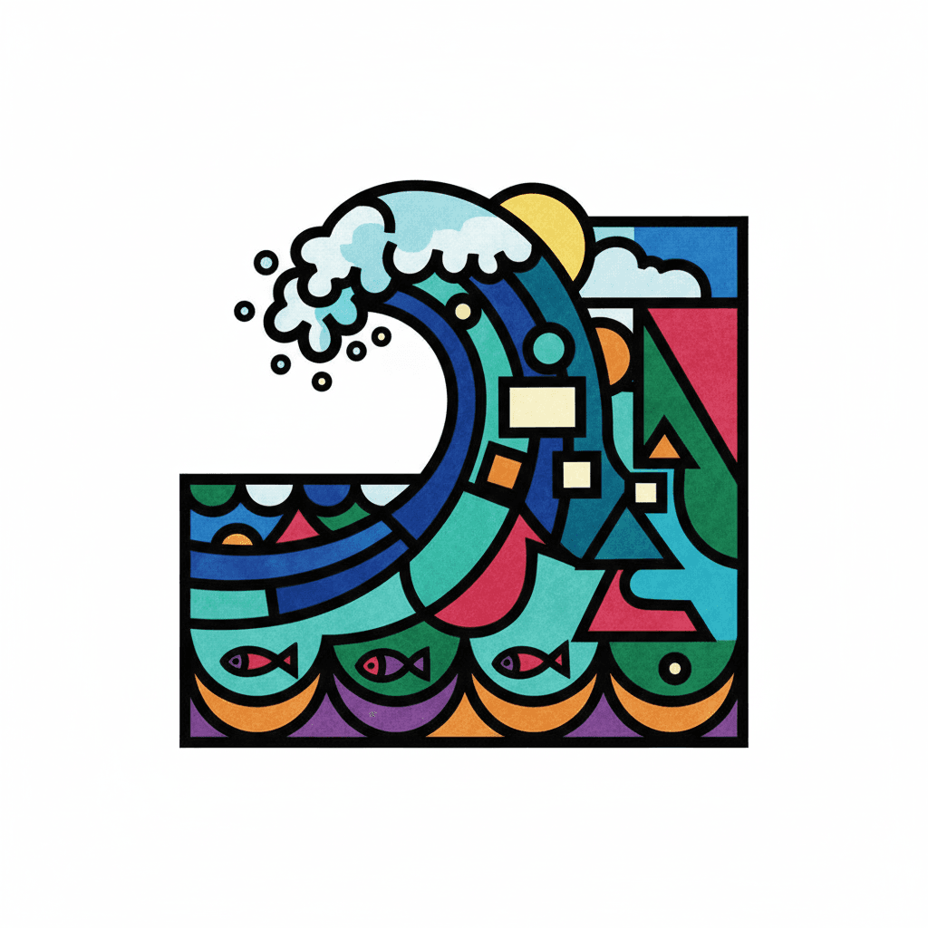 how to draw a basic wave