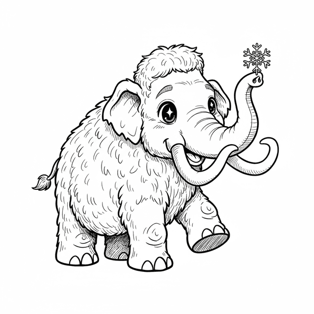how to draw a woolly mammoth - Fun at-home activities for Kids.