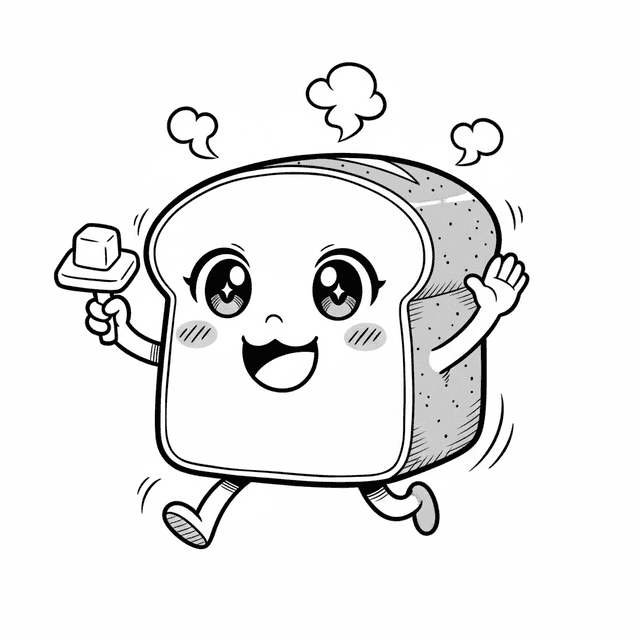 how to draw bread - Fun at-home activities for Kids.