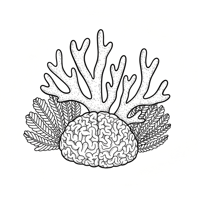 how to draw coral - Fun at-home activities for Kids.