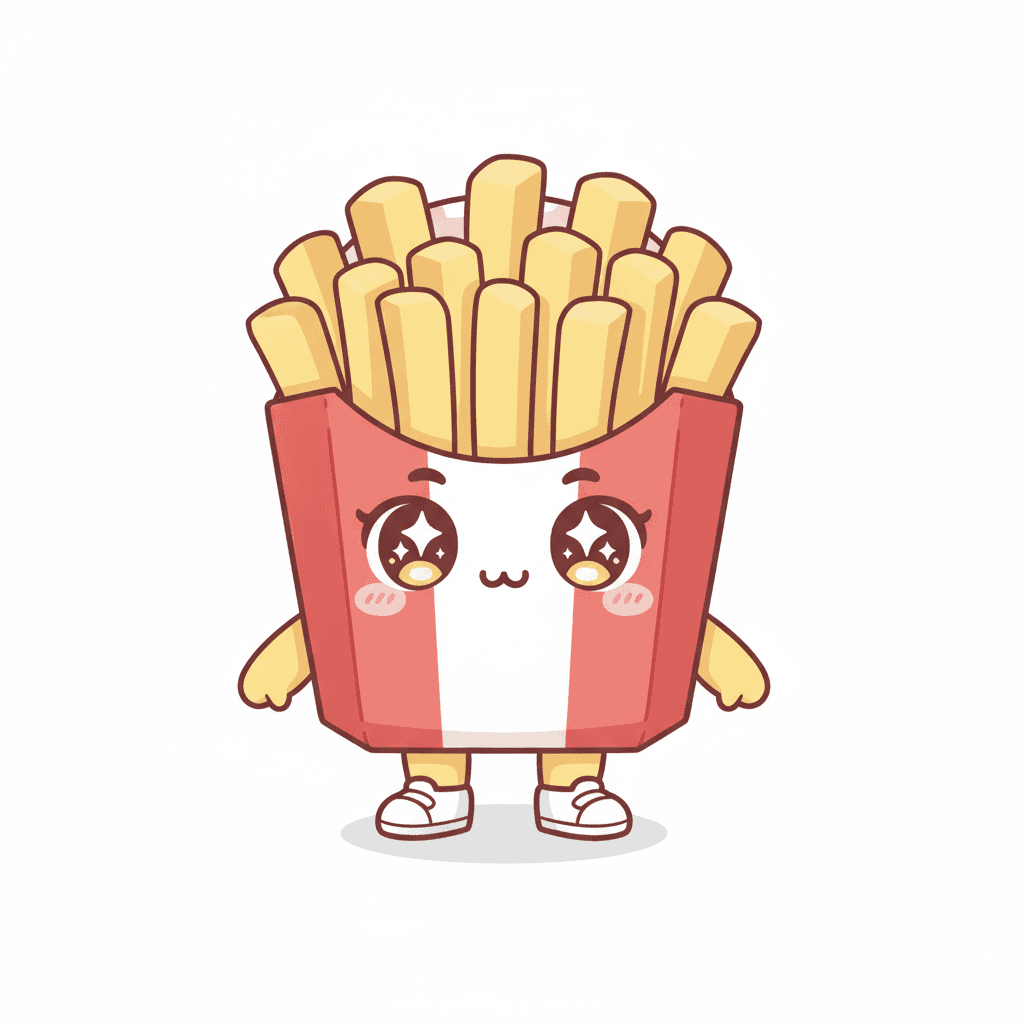 fries drawing step by step