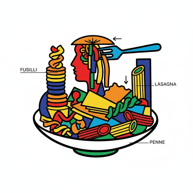 how to draw pasta - Fun at-home activities for Kids.