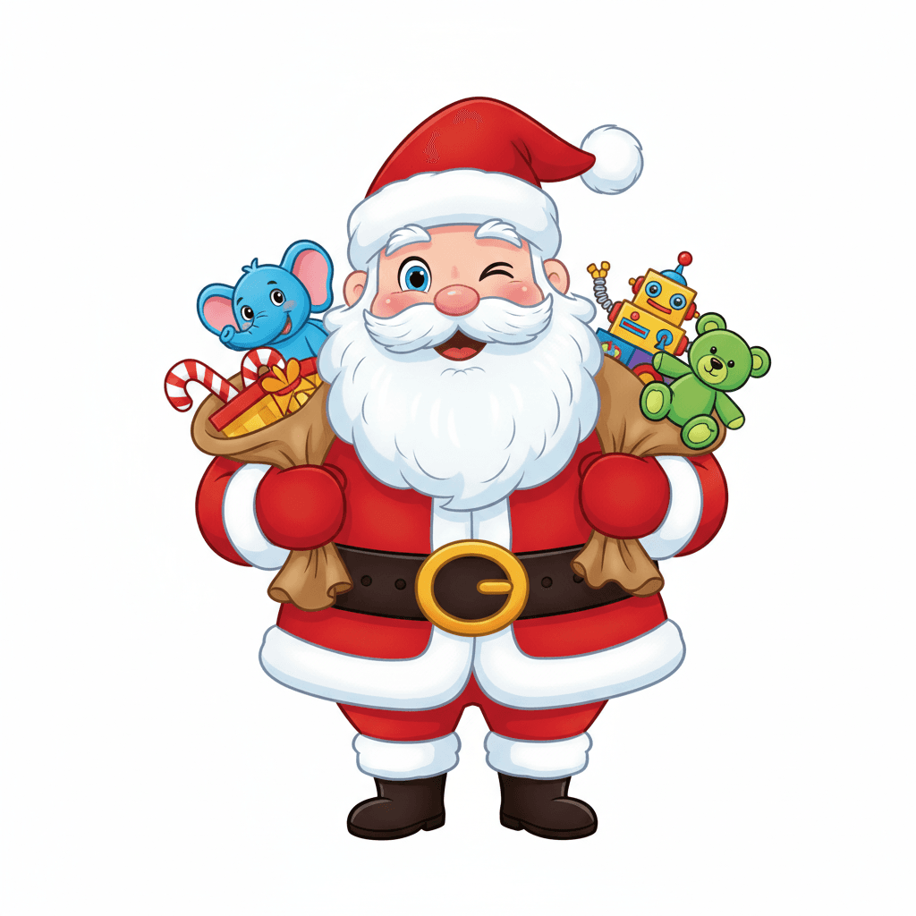 how to sketch santa claus